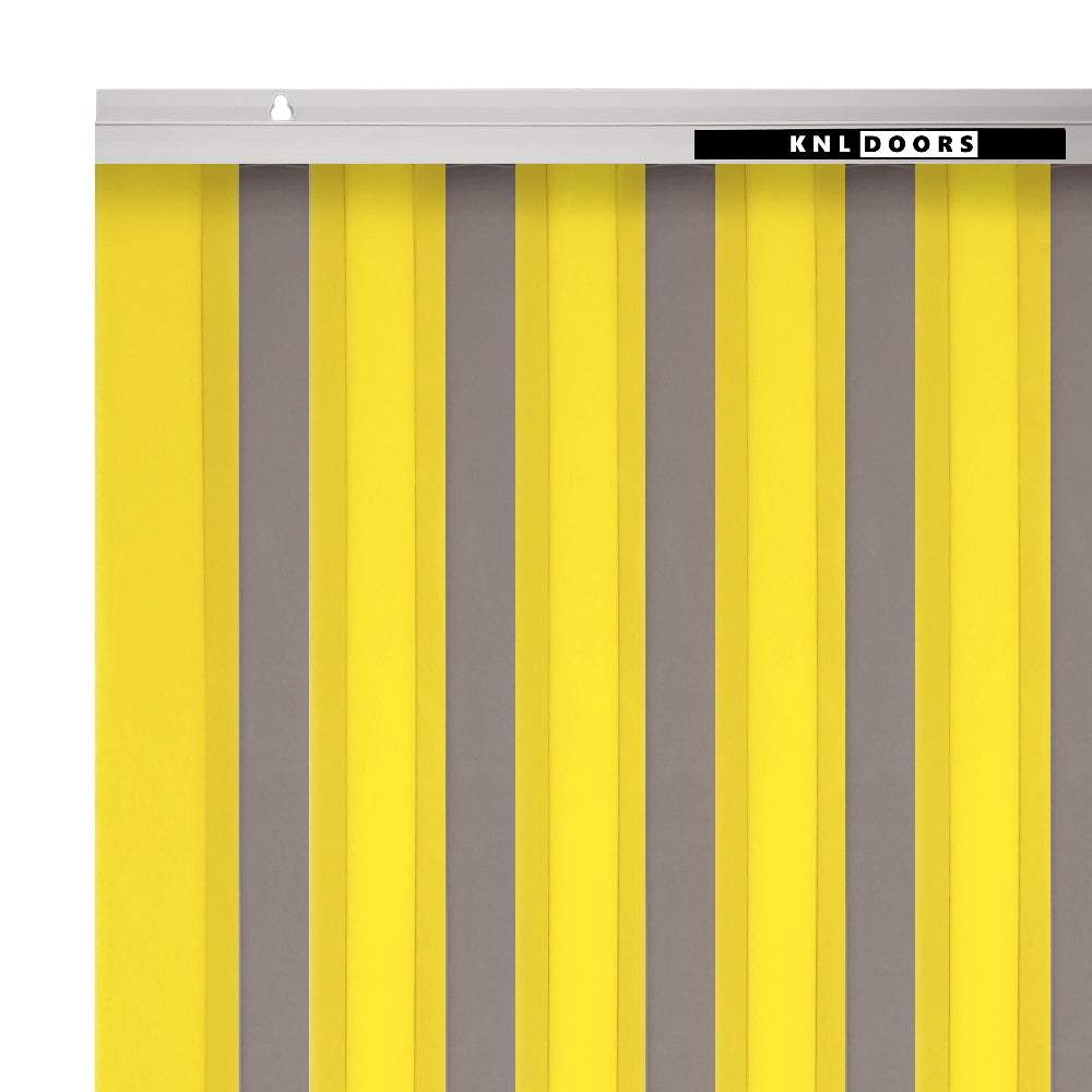 YELLOW + SMOKE Strip Curtain Door (1.8mm x 75mm PVC) – KNL Doors